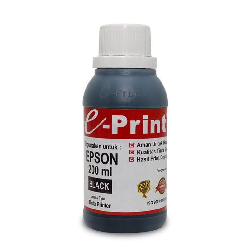 tinta printer hitam e-print 200 ml