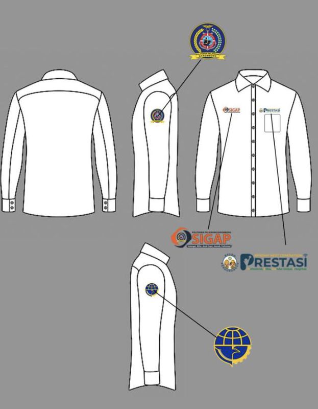 Baju Dinas PDH Putih