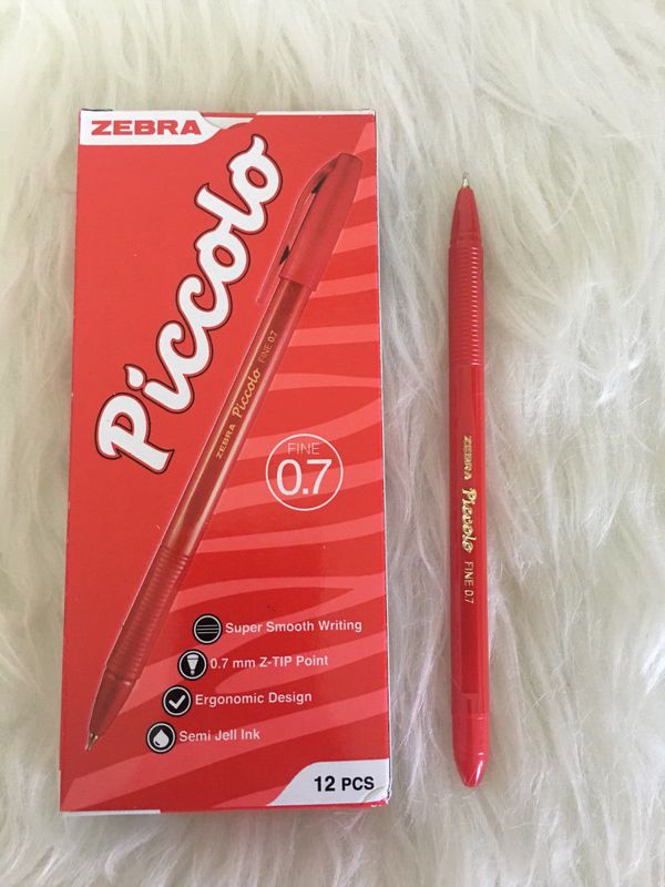 Ball point pen -Zebra Piccolo 0,7 Merah