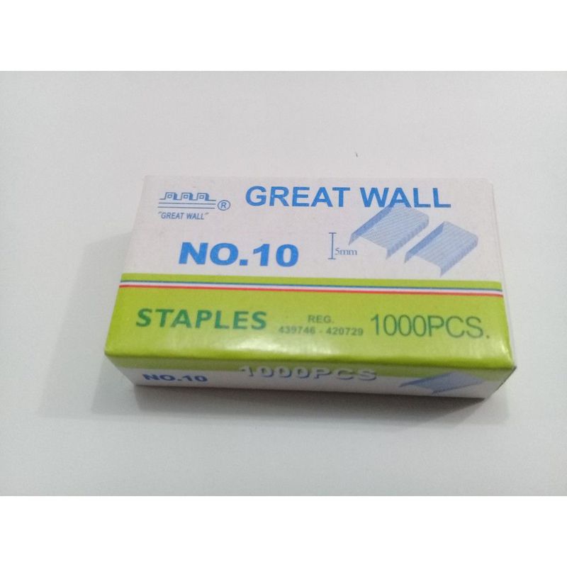 Isi Stapler / Staples Great Wall No.10 (Dus Kecil)