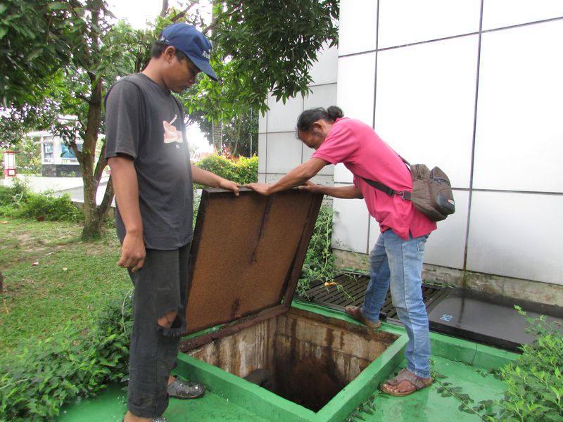 Pekerjaan Pemeliharaan Bak IPAL Wing Kanan