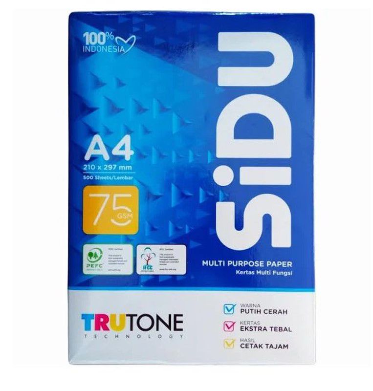 Kertas HVS A4 75 Gsm SiDU