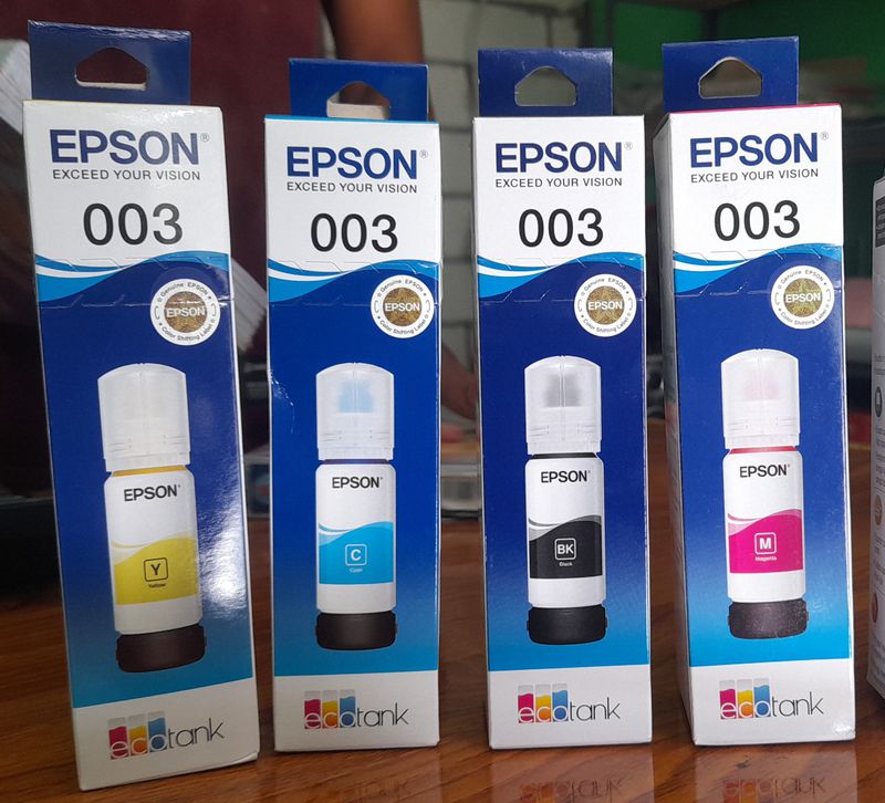 Tinta Epson 003 Original ( L1100, L1200, L3100, L3200, L5100,L5200,L3110)