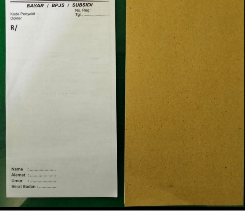 Lembar resep dokter