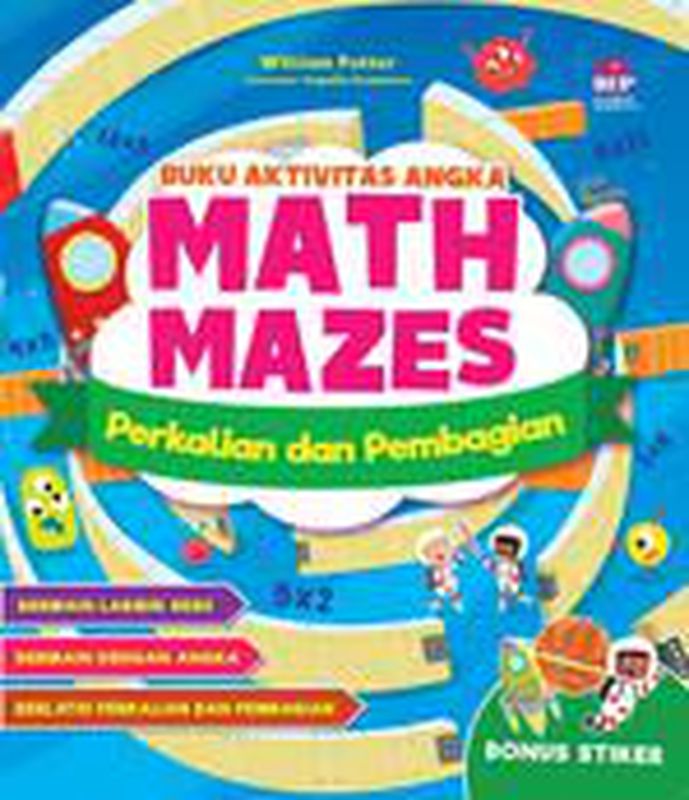 BUKU AKTIVITAS ANGKA MATH MAZE PERKALIAN DAN PEMBAGIAN