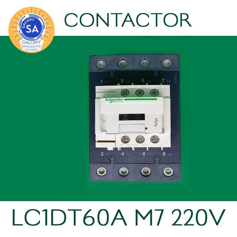 SCHNEIDER CONTACTOR + COIL LC1DT60AM7 220V