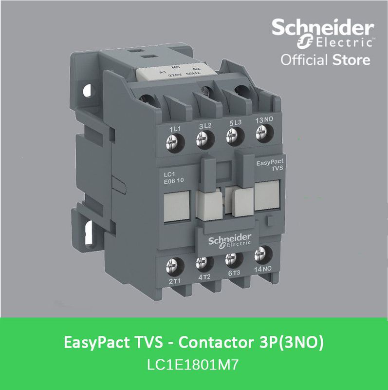 SCHNEIDER CONTACTOR LC1E1801M7 50Hz 220V
