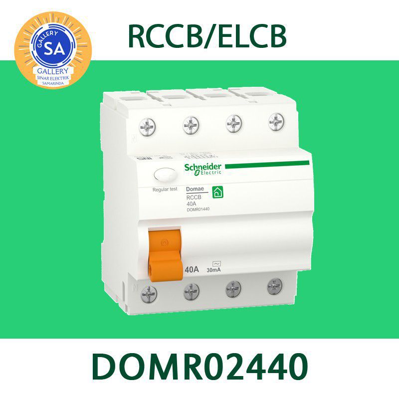 SCHNEIDER ELECTRIC RCCB DOMAE 4P-300mA 40A DOMR02440 #ELCB