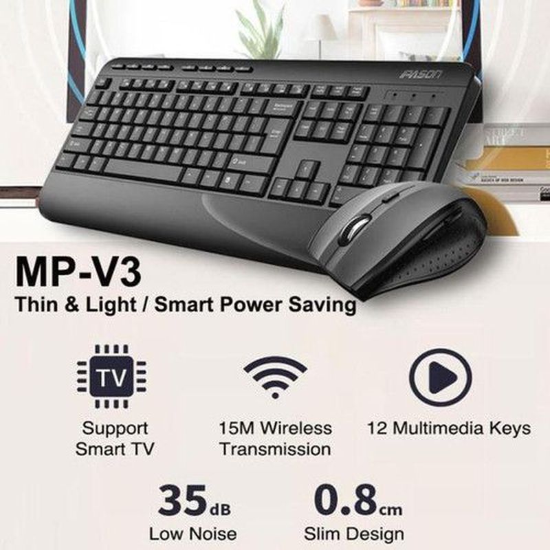 IPASON Keyboard And Mouse Set Home Desktop MP-V3 Wireless