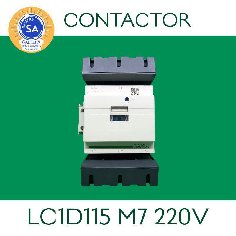 SCHNEIDER CONTACTOR + COIL LC1D115M7 220V