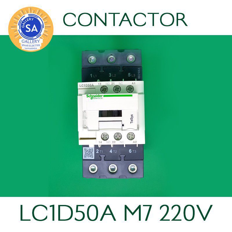 SCHNEIDER CONTACTOR + COIL LC1D50AM7 220V