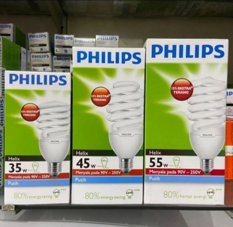 lampu philips helix ulir 35 watt 45 watt 55 watt - 55 Watt