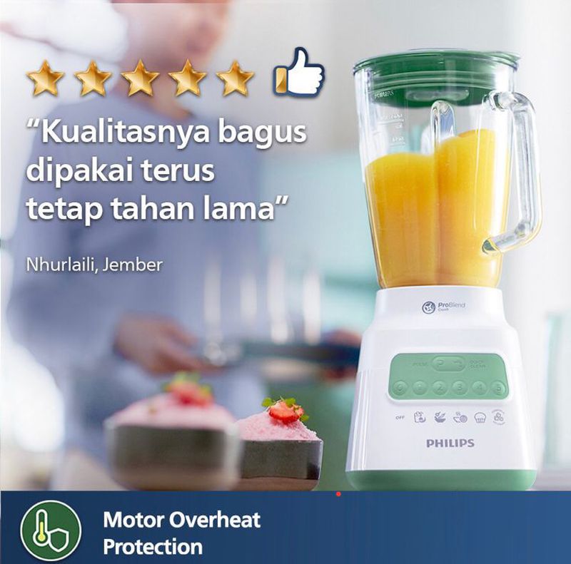 PHILIPS 2L BLENDER GLASS JAR HR2222/30