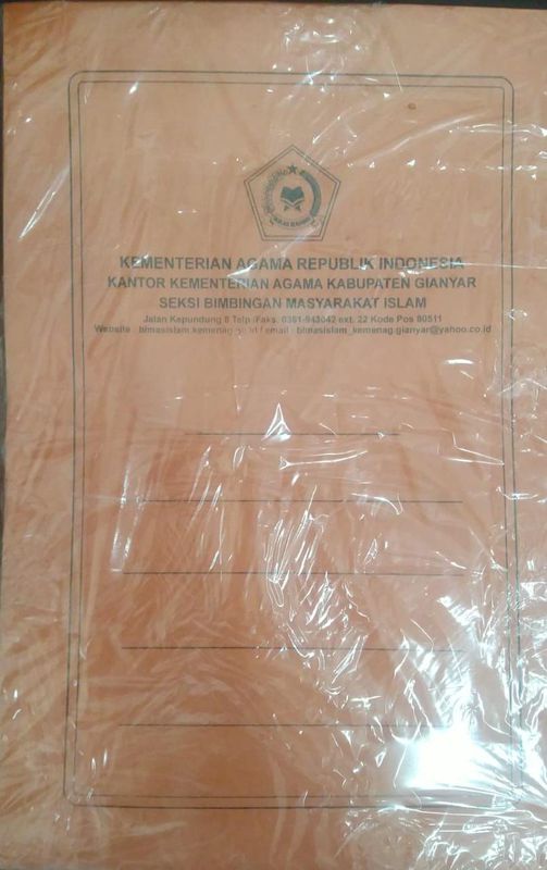 Map Kop Kemenag bahan kertas Buffalo