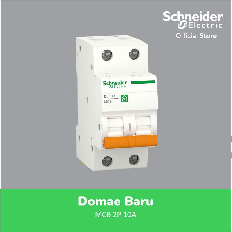 SCHNEIDER MCB DOMAE NEW 2P 10A DOMF01210