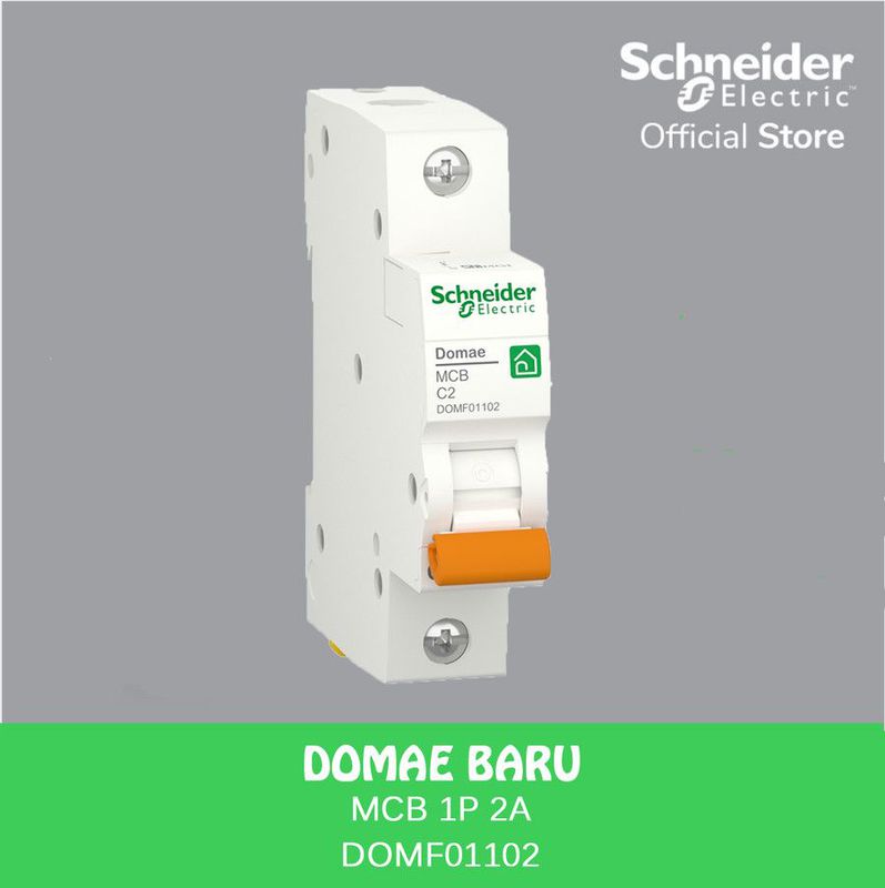 SCHNEIDER MCB DOMAE NEW 1P 2A DOMF01102