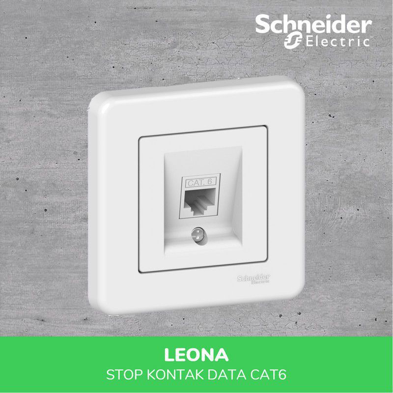 SCHNEIDER LEONA DATA SOCKET RJ45 Cat6 LNA4700121