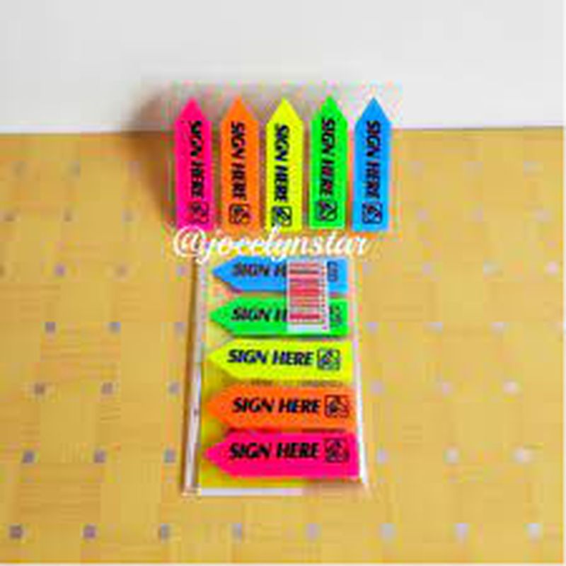Sticky Notes Sign Here