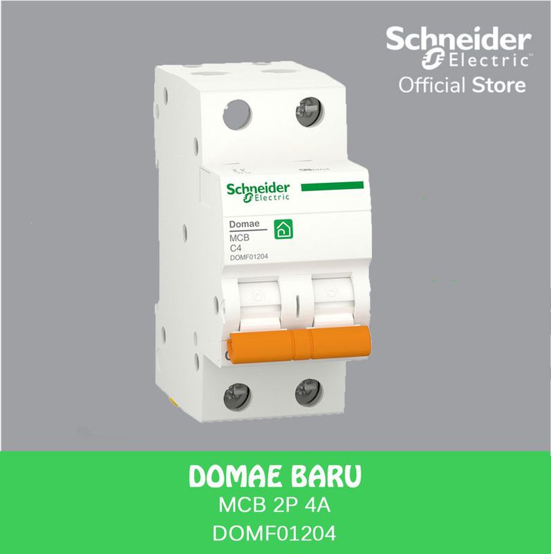 SCHNEIDER MCB DOMAE NEW 2P 4A DOMF01204