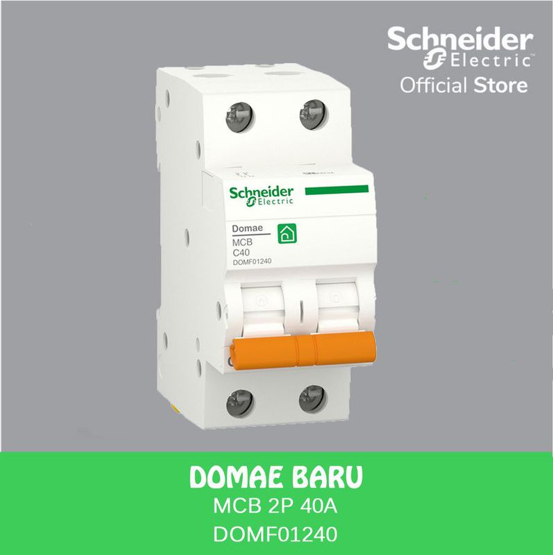 SCHNEIDER MCB DOMAE NEW 2P 40A DOMF01240