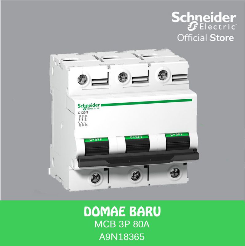 SCHNEIDER MCB C120N 3P 80A A9N18365