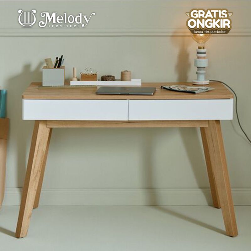 Meja Keja Meja Belajar LIBRE D 120 MATTERHORN-WHITE