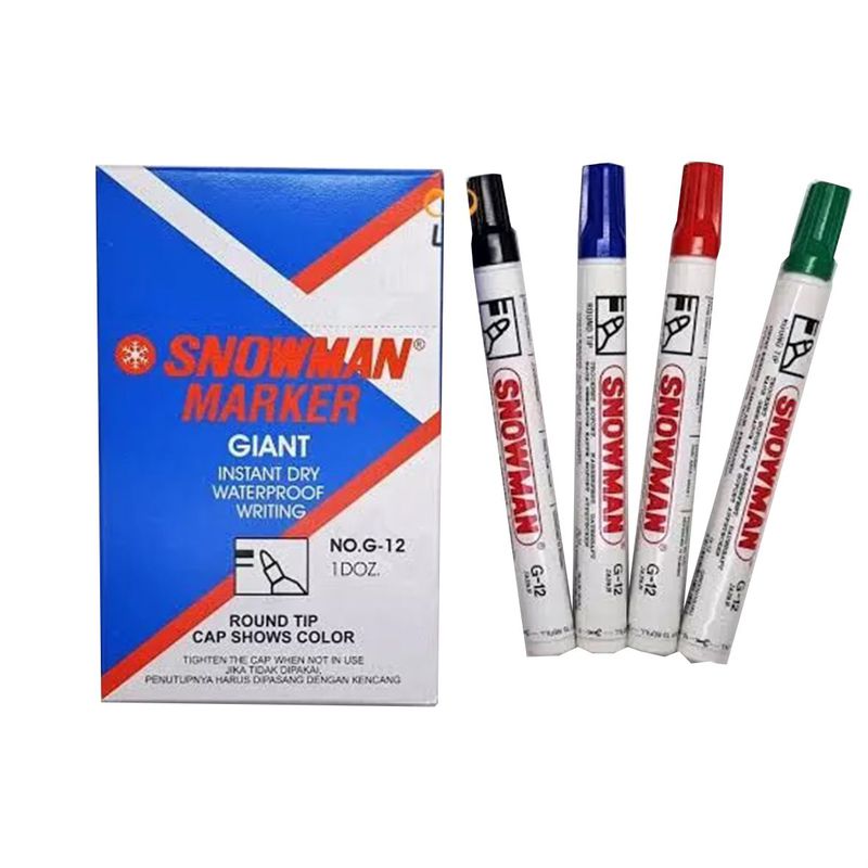SNOWMAN PERMANENT MARKER G-12
