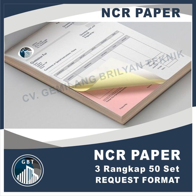 PRODUK KERTAS NCR, NCR PAPER, SPPD 3 RANGKAP 50Set
