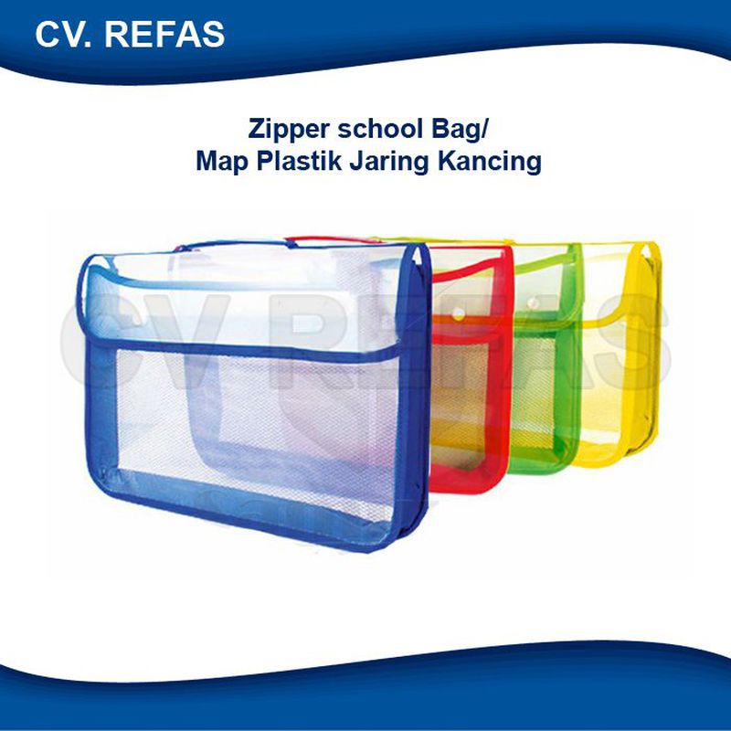 Map Plastik Kancing 2 Jaring Folio