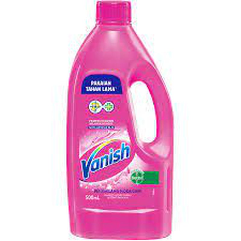 Vanish Pink Cair Bottle 1L - Penghilang Noda Pakaian