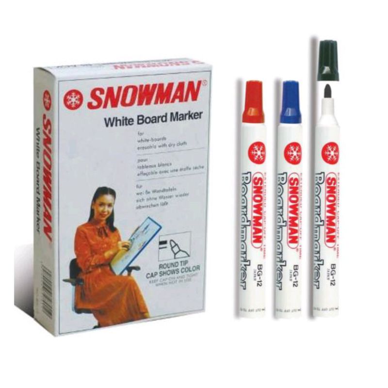 SPIDOL SNOWMAN WHITEBOARD - Hitam