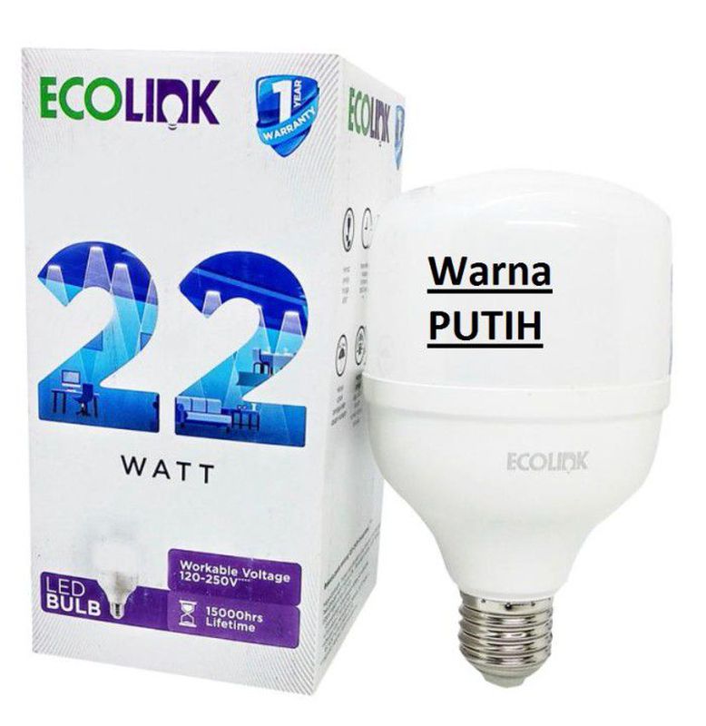 Lampu LED Bulb ECOLINK 22 Watt - E27