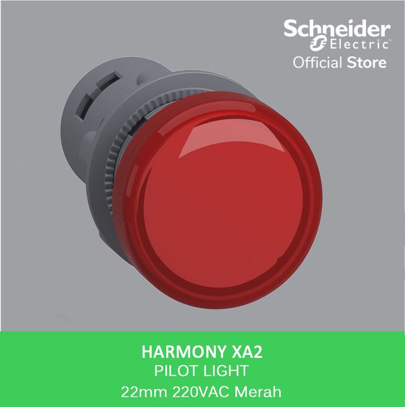 SCHNEIDER PILOT LAMP XA2EVM4LC MERAH 220V AC