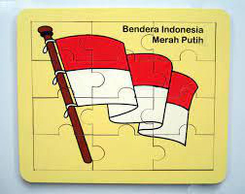 PUZZLE BENDERA INDONESIA