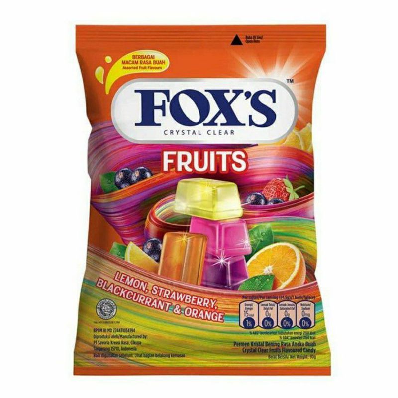 FOX'S FRUITS PERMEN 90 GRAM