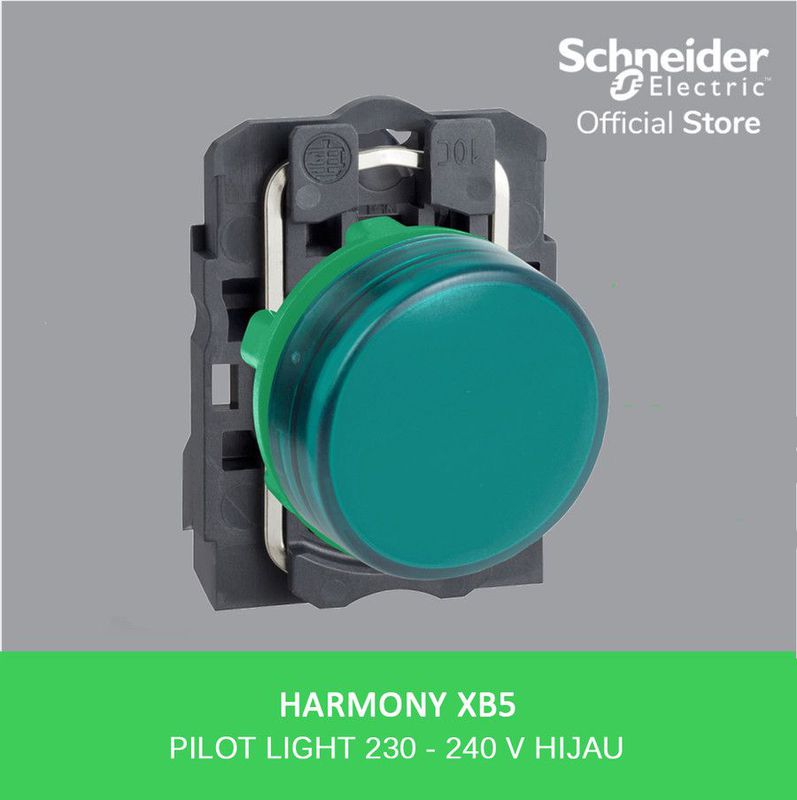 SCHNEIDER PILOT-LAMP LED 240VAC HIJAU XB5AVM3