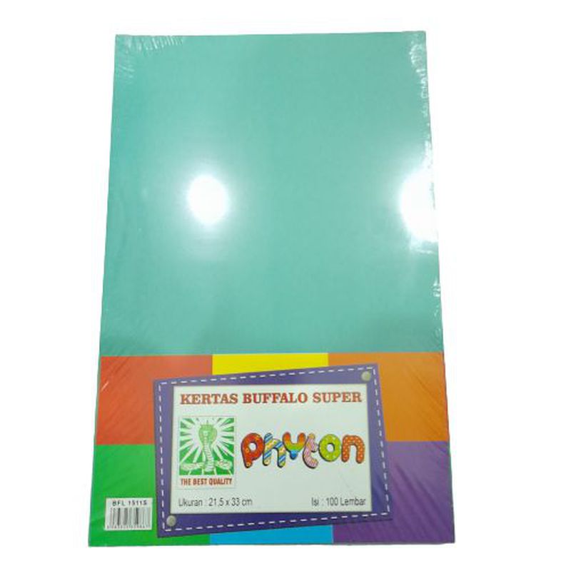 Kertas buffalo F4 Phyton warna hijau tua