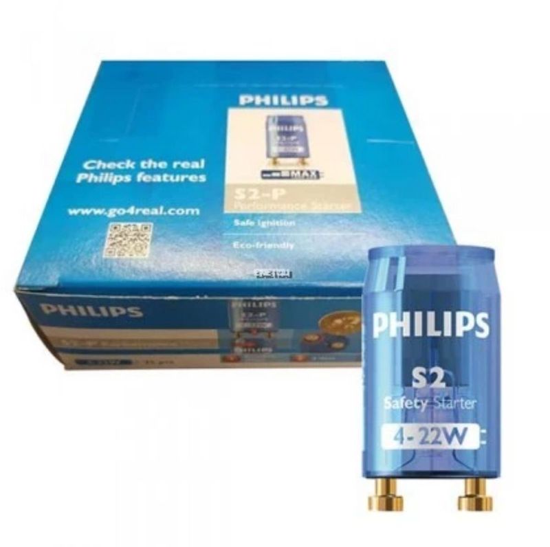 Starter Lampu S2 Philips untuk Lampu TL / TLD S2-P Performance StarterSafe ignitionEco friendly