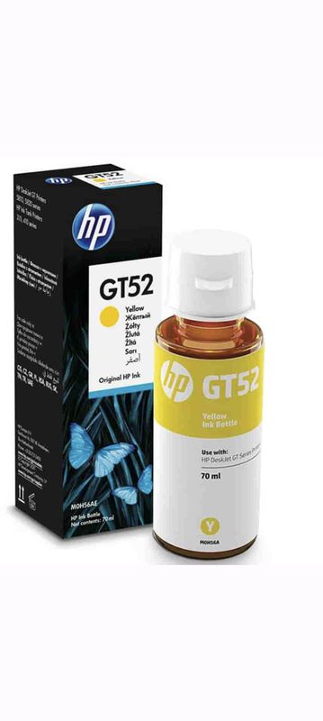 Tinta/Toner Printer HP GT 52 Yellow