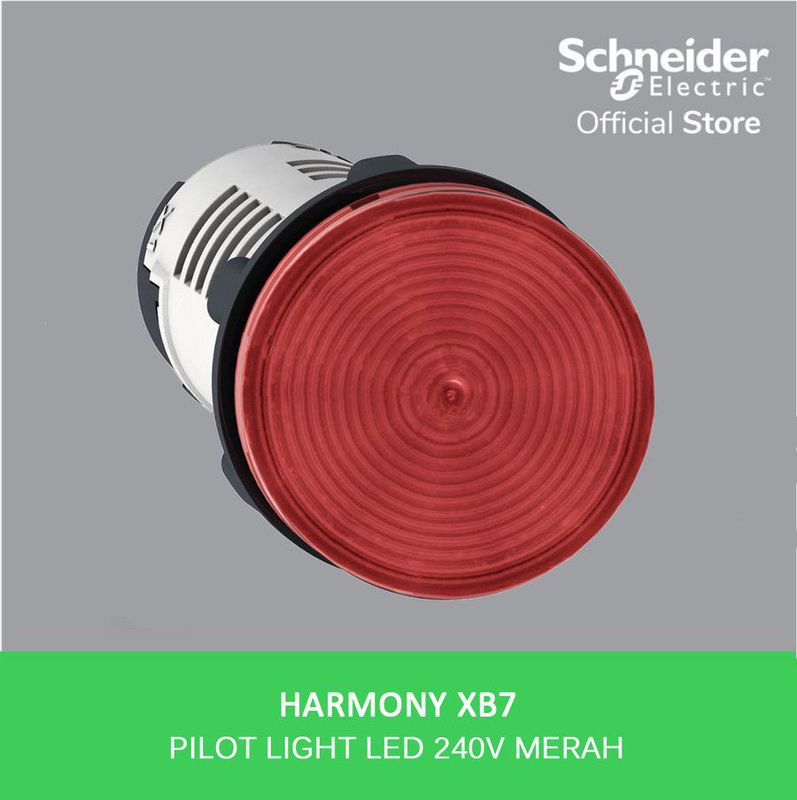SCHNEIDER PILOT-LAMP LED 240VAC MERAH XB7EV04MP