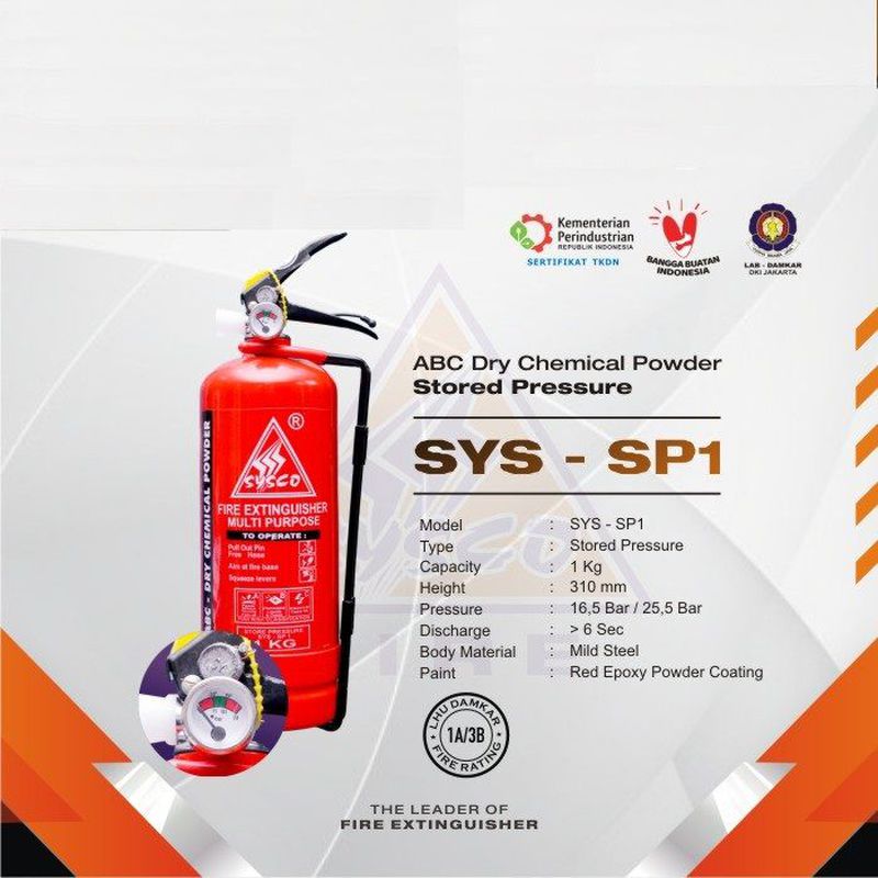 SYSCO ABC DRY CHEMICAL POWDER - STORE PRESSURE (SYS - SP1)