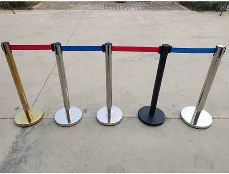 Tiang Antrian Stainless Pita