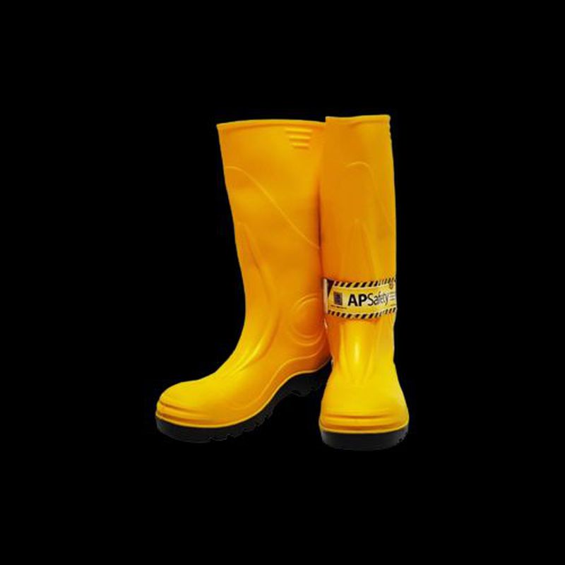 Sepatu Safety Sepatu Boot Boots AP Safety S5 Kuning Steel Toe Besi Ada ...