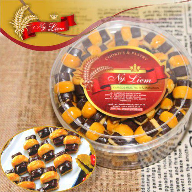 Kue Kastangel Double Coklat Stick Ny. Liem