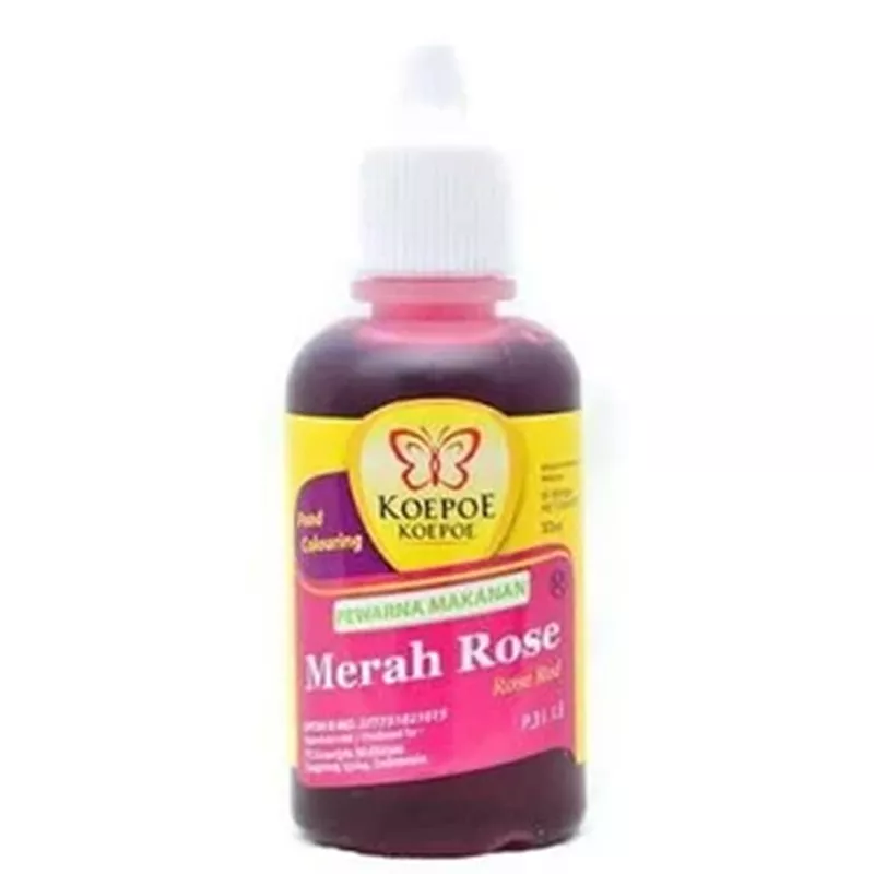 Pewarna Makanan KOPOE KUPU CAIR MERAH ROSE 30ML