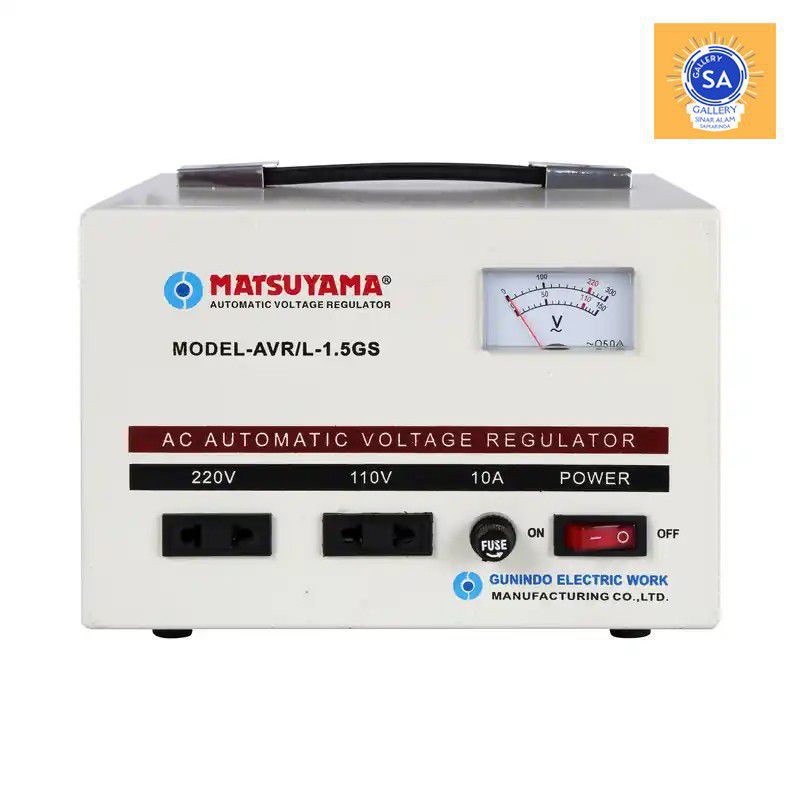 Stabilizer Listrik Stavolt Voltage Regulator MATSUYAMA - AVR- L 1.5 GS