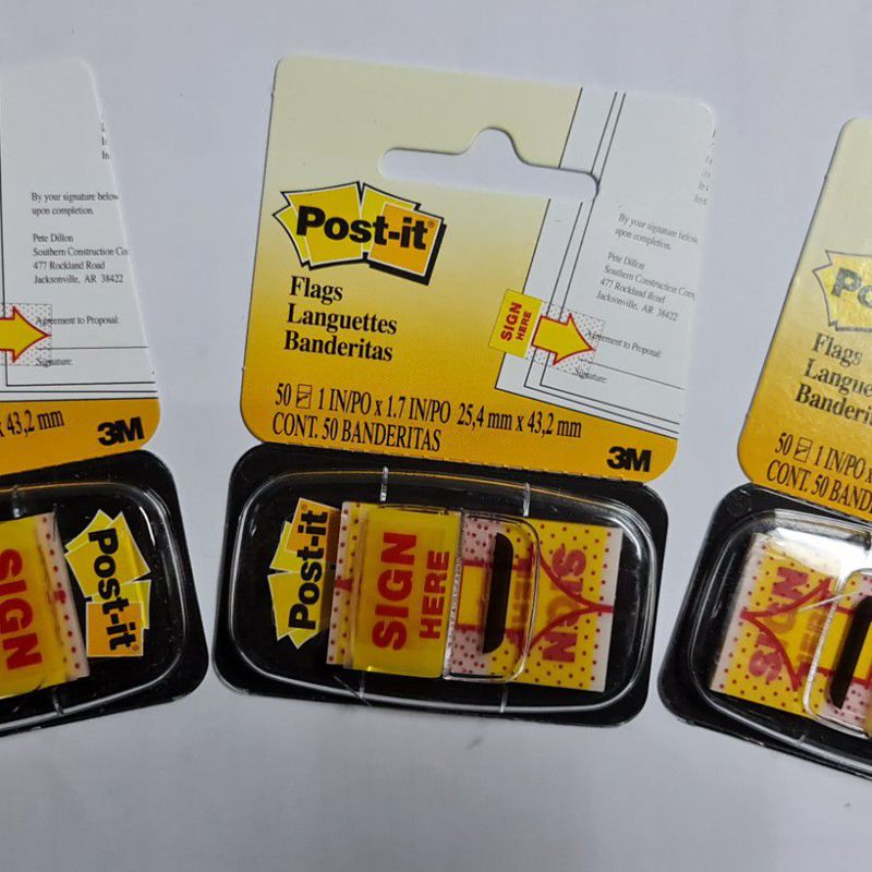 Post it Sign here 3M