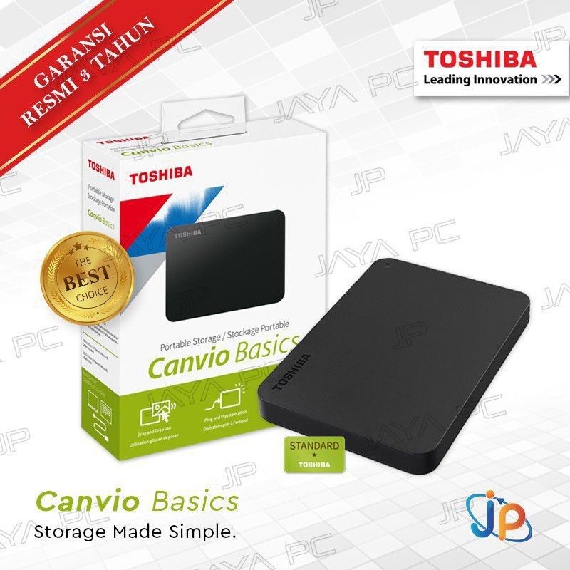 Toshiba Canvio Basic 1TB - HDD / HD / Hardisk / Harddisk External 2.5"