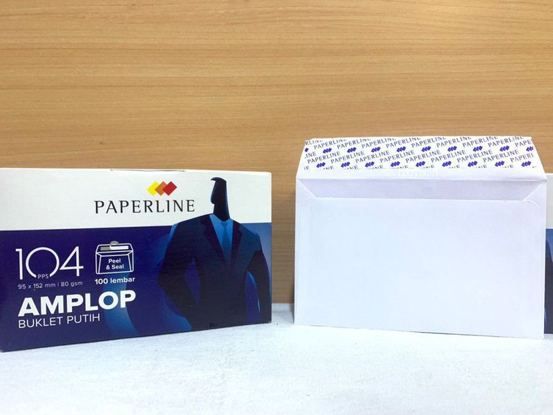 Amplop Paperline Putih Polos 104 PPS 80gsm