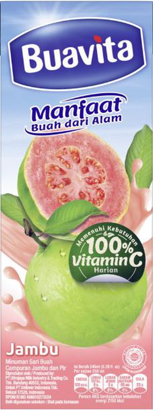 Buavita Jus Jambu - 1 Dus isi 24 x 245 ml